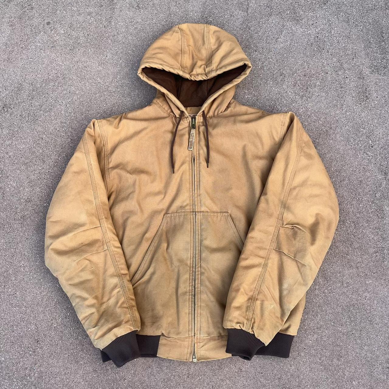 Schmidt Workwear Tan Lined Jacket Size : Large... - Depop