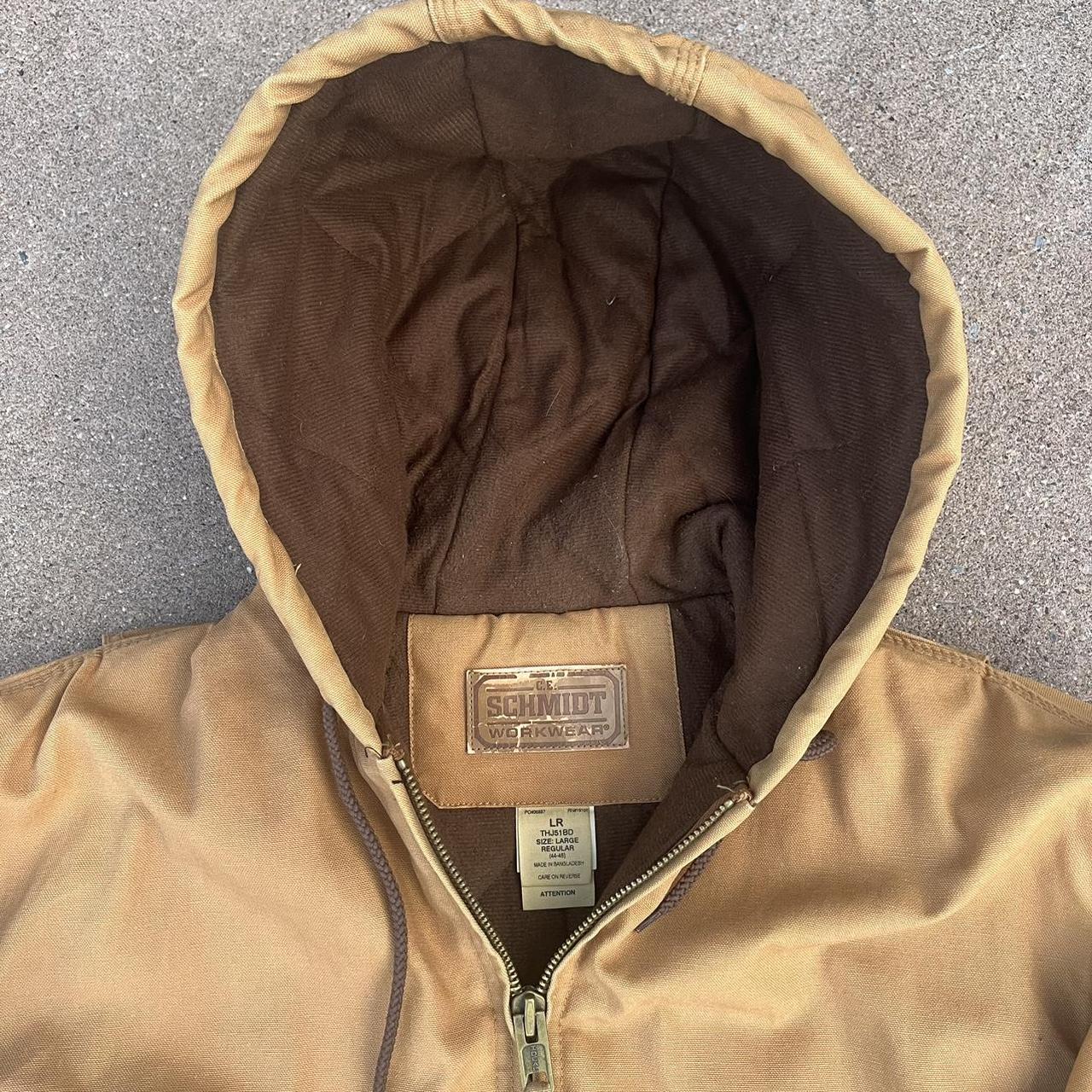 Schmidt Workwear Tan Lined Jacket Size : Large... - Depop