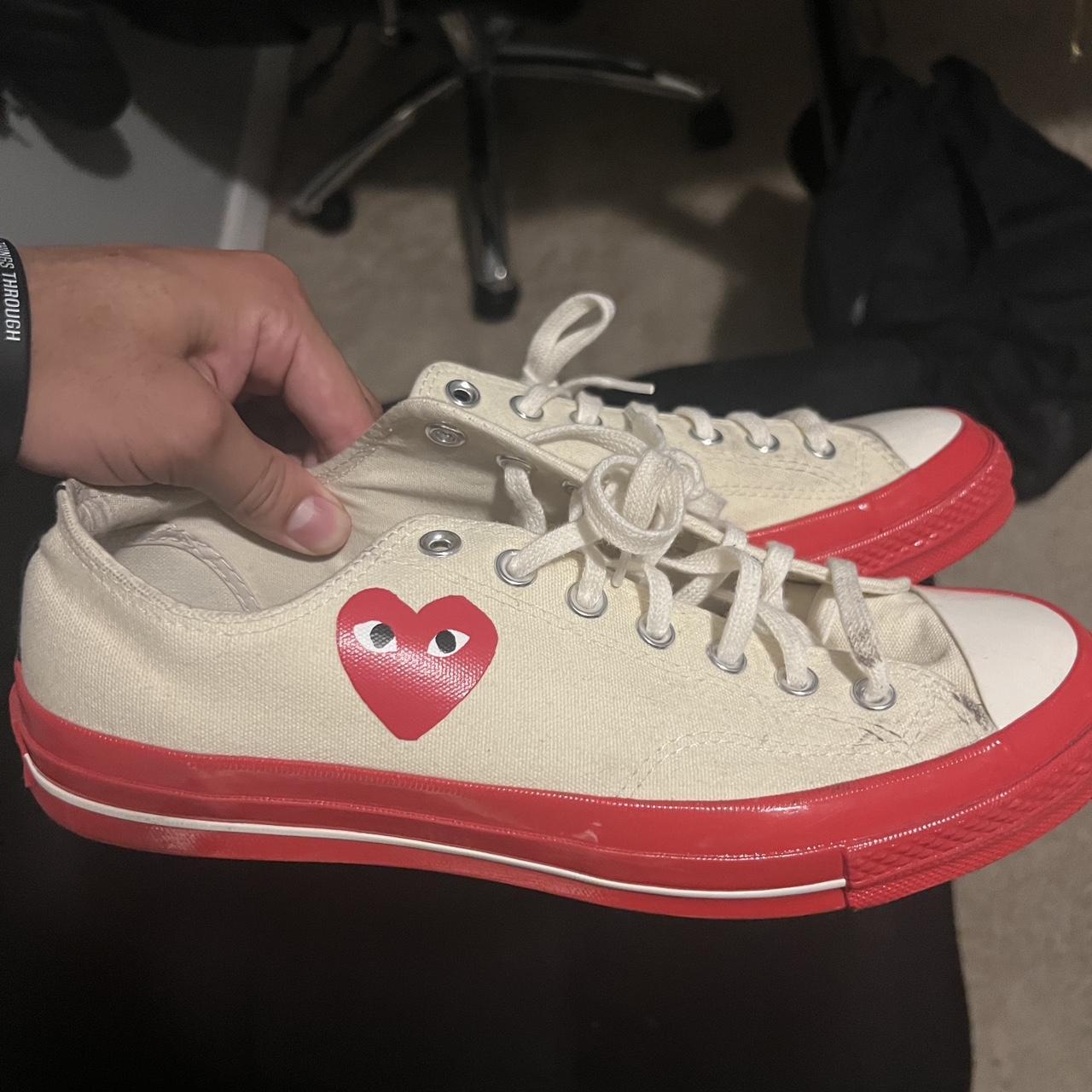 CDG Low Top Converse - Depop