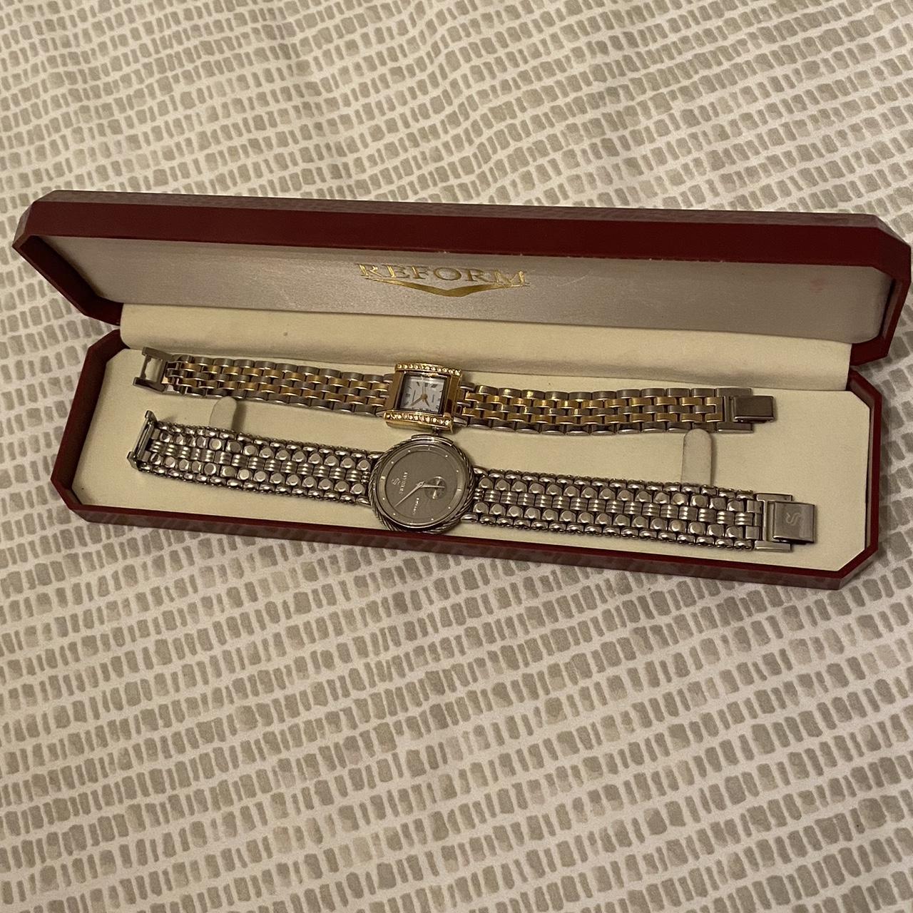 Swissart wrist watch (silver) and Roberto Paggio... - Depop