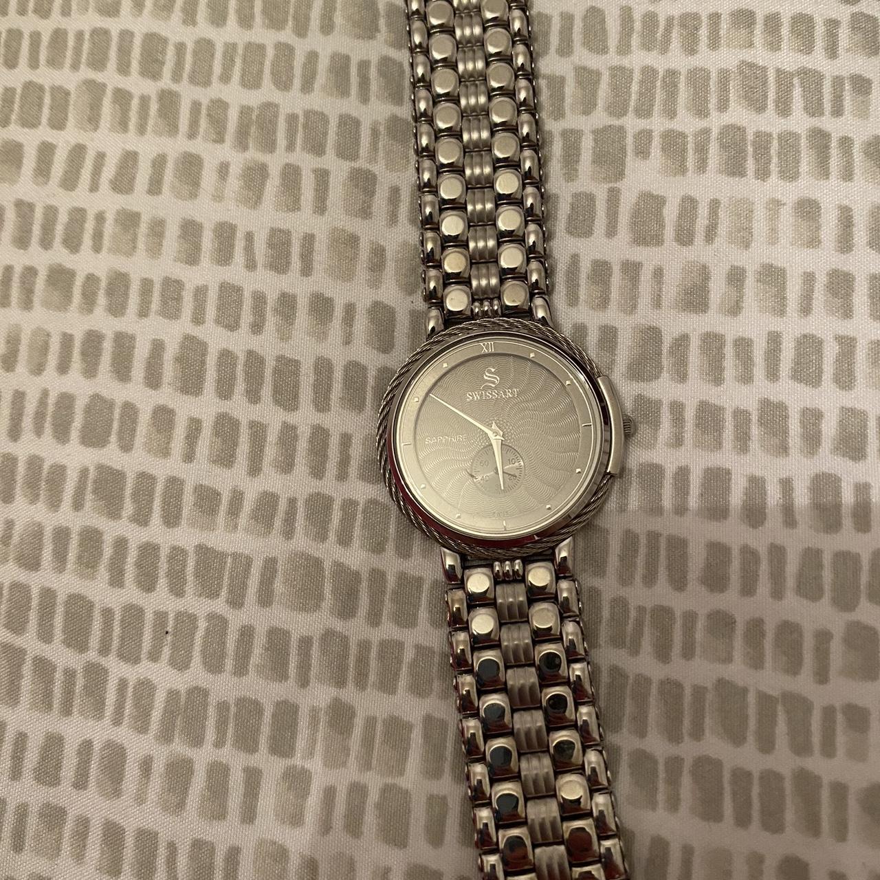 Swissart wrist watch (silver) and Roberto Paggio... - Depop