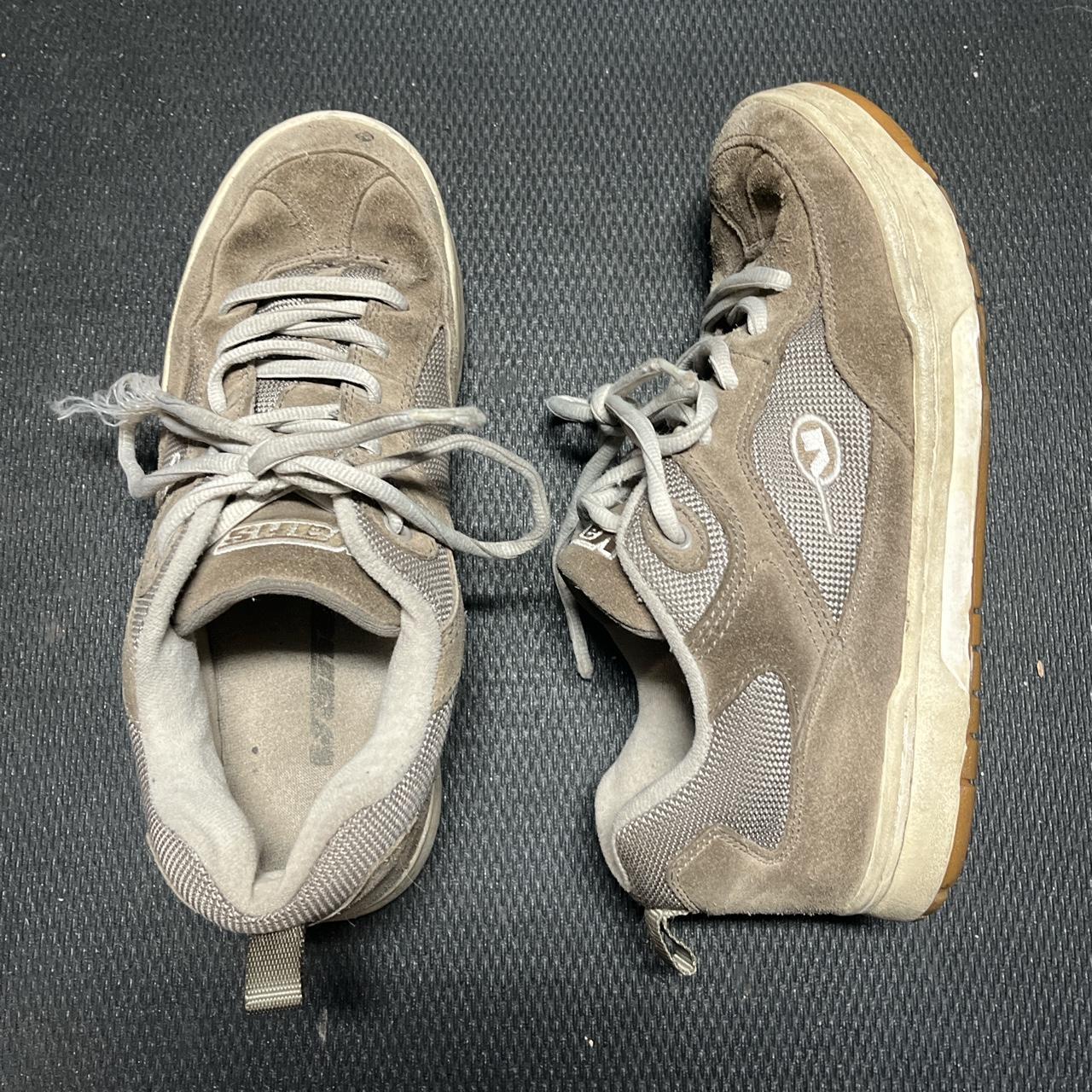 vintage 90s vans graph bulky skate shoes -size mens... - Depop