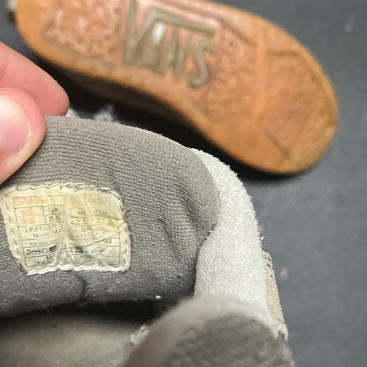 vintage 90s vans graph bulky skate shoes -size mens... - Depop