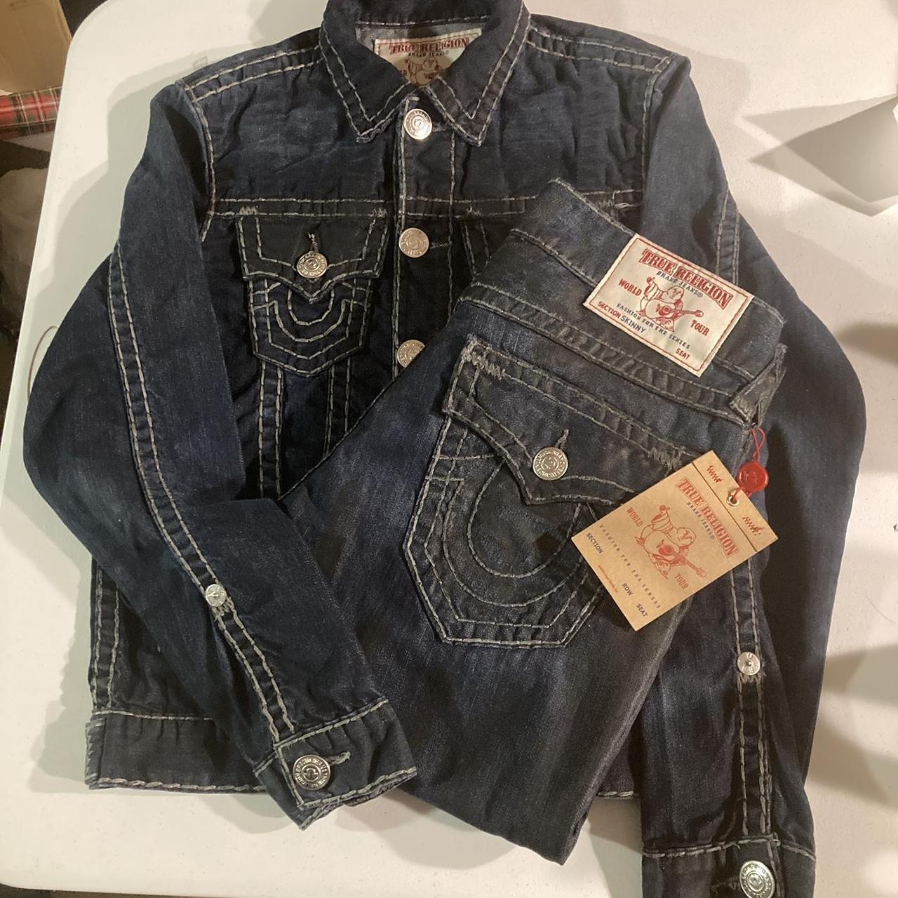 #Rare #TrueReligion waxed denim set Rocco and Jimmy... - Depop