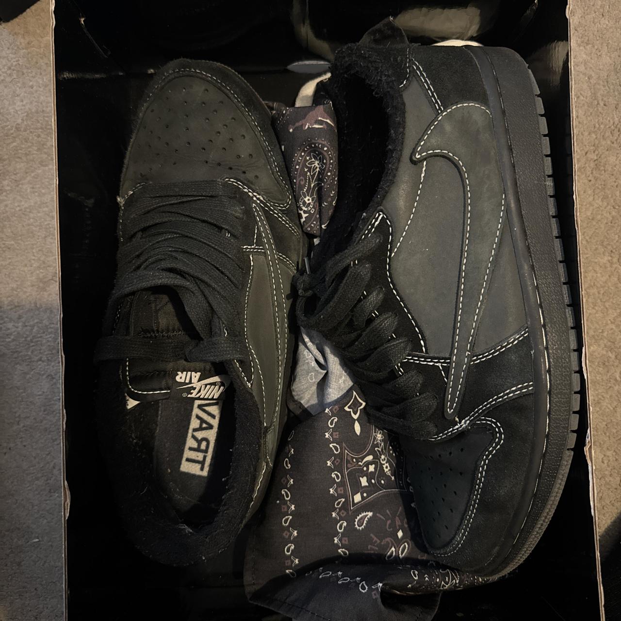 Nike dunk Travis Scott Black Phantom Worn Bought... - Depop