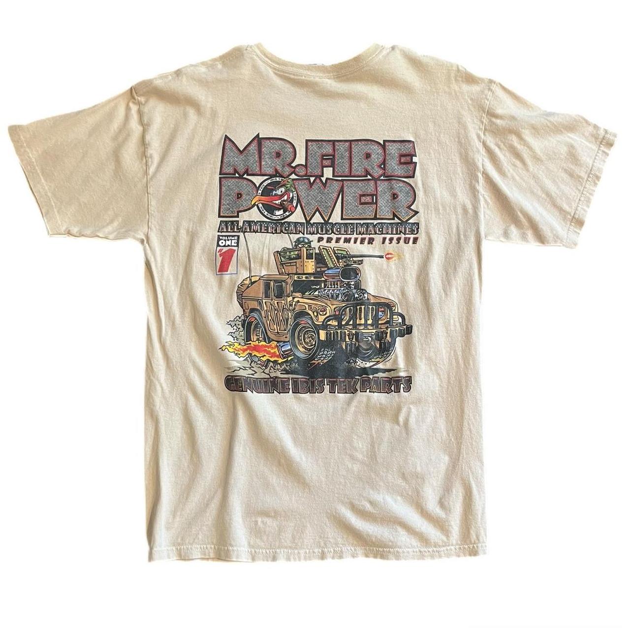 Mr. Fire Power Shirt Size L - Depop