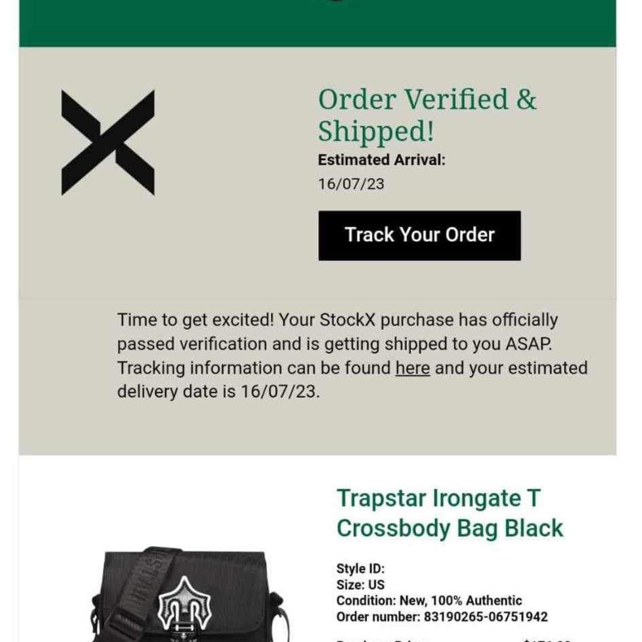 Trapstar bag Black and Reflective One size Brand... - Depop