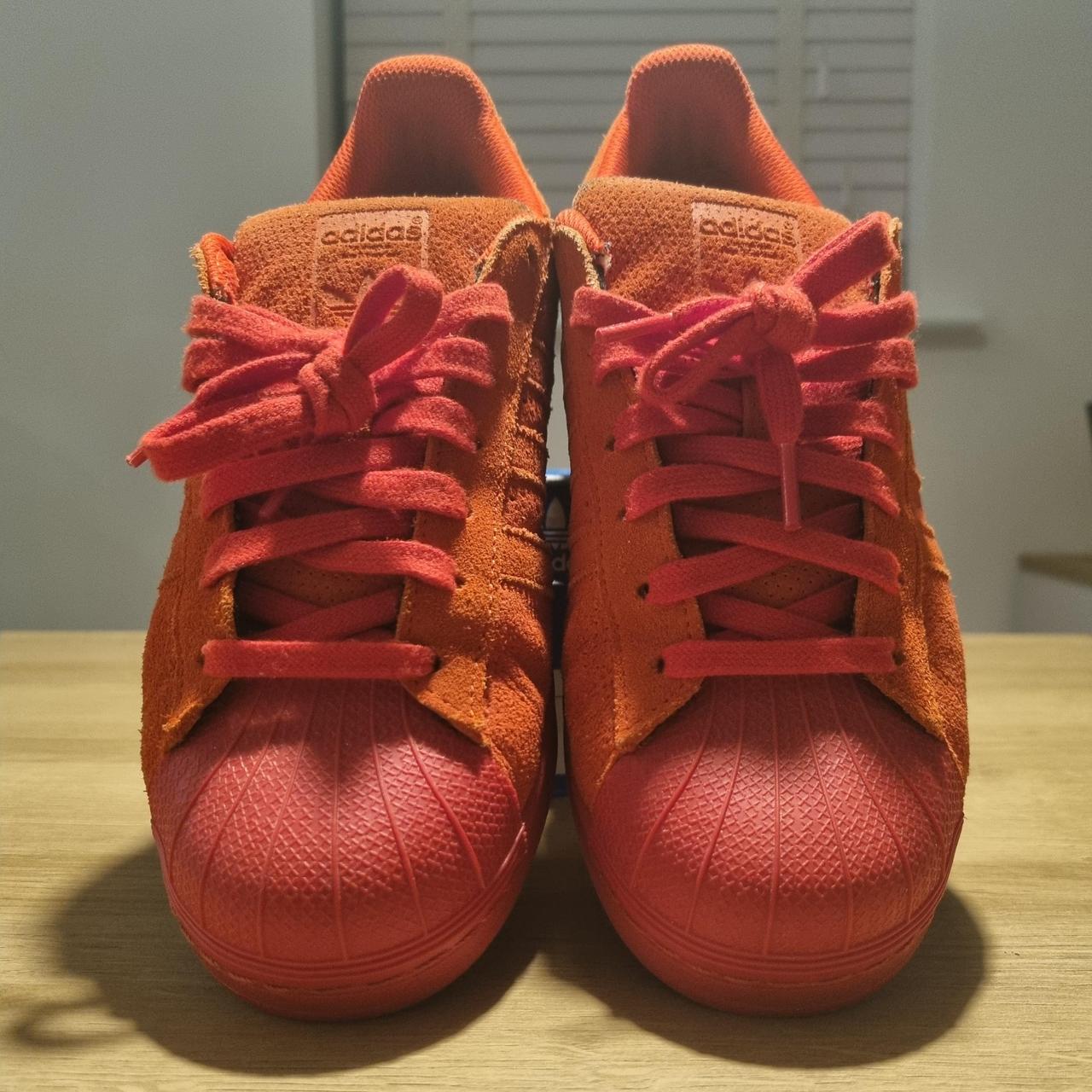 Adidas Originals Men's Red Trainers | Depop