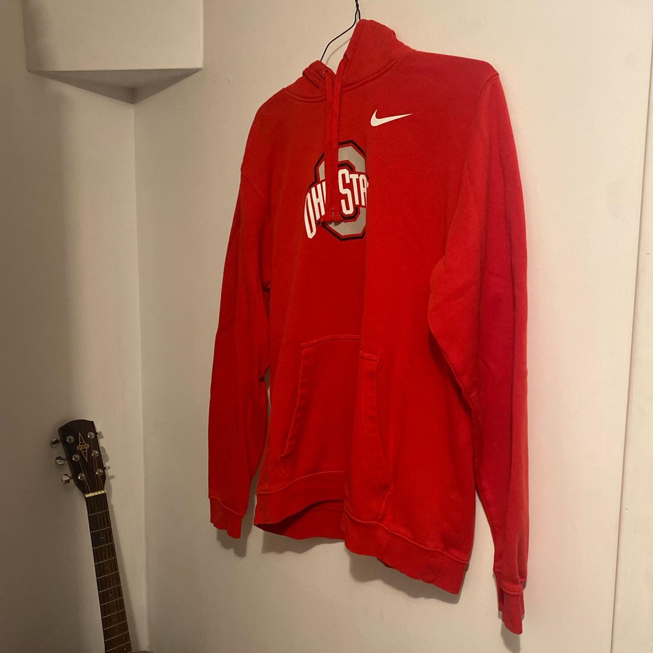 Nike Ohio State Men’s Red Drawstring Hoodie Is in... - Depop