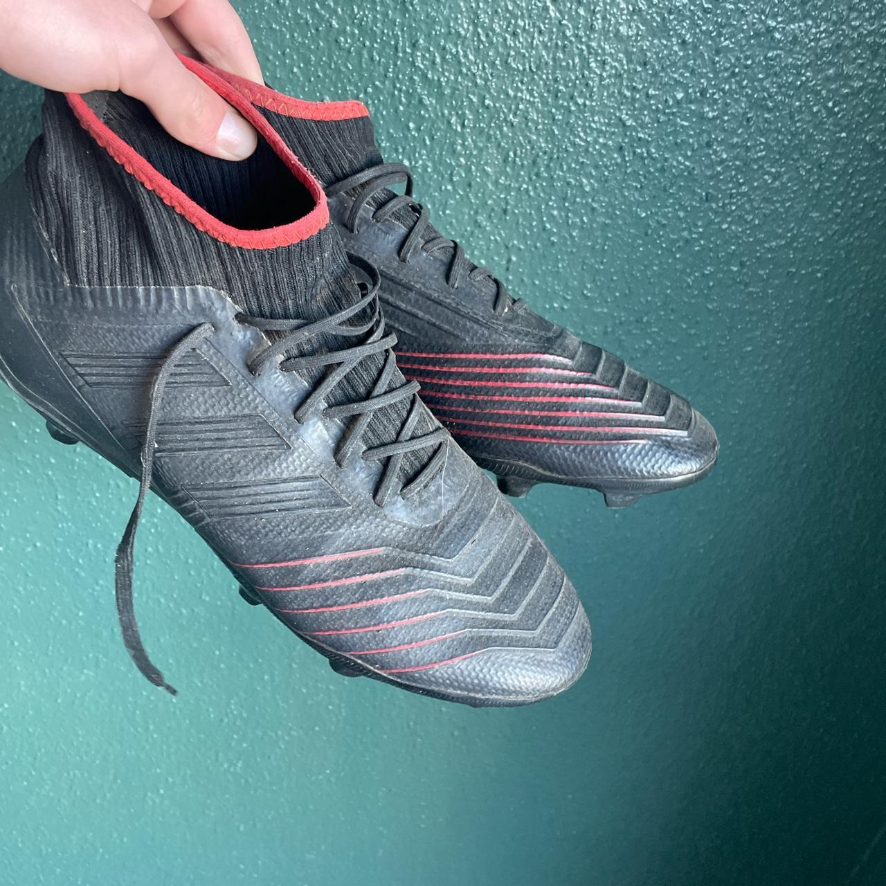 Black🖤- Predator soccer cleets - Depop