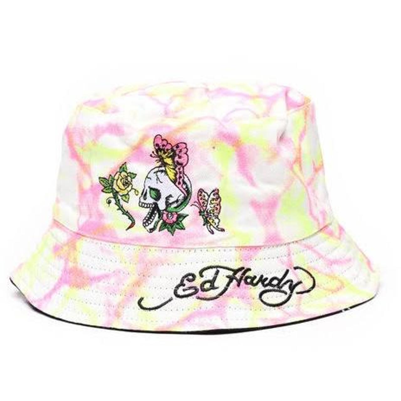 Ed hardy bucket hat New with tags Authentic... - Depop