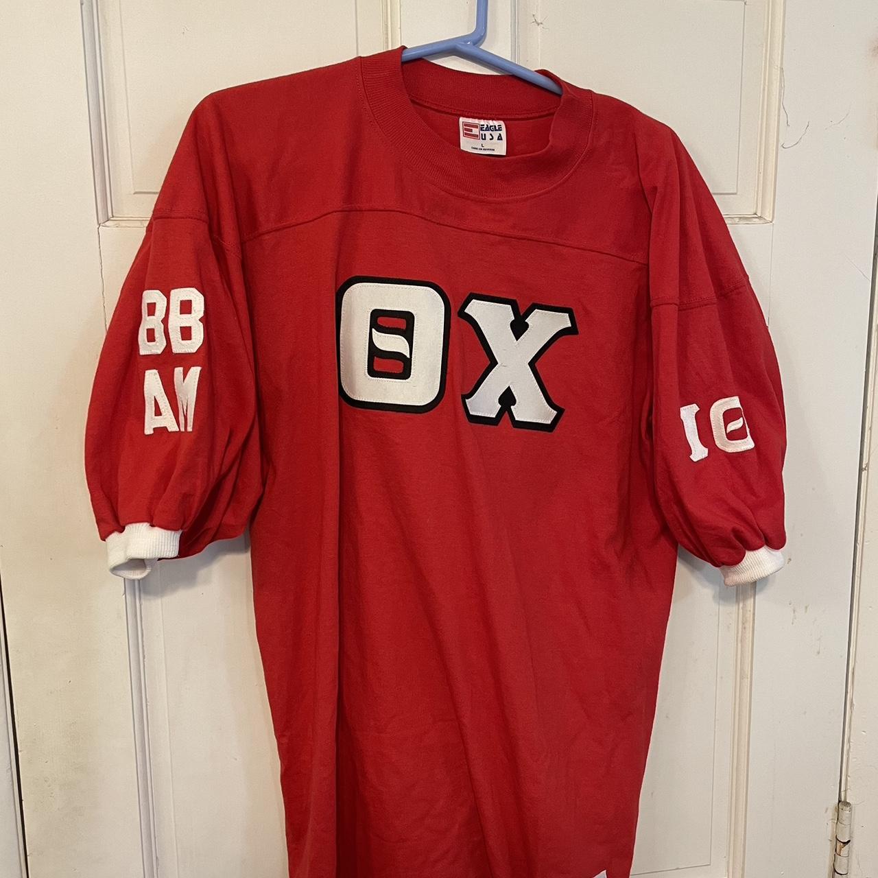 VTG Fraternity Jersey Shirt ‼️ On Eagle USA 🇺🇸🦅 Size~... - Depop