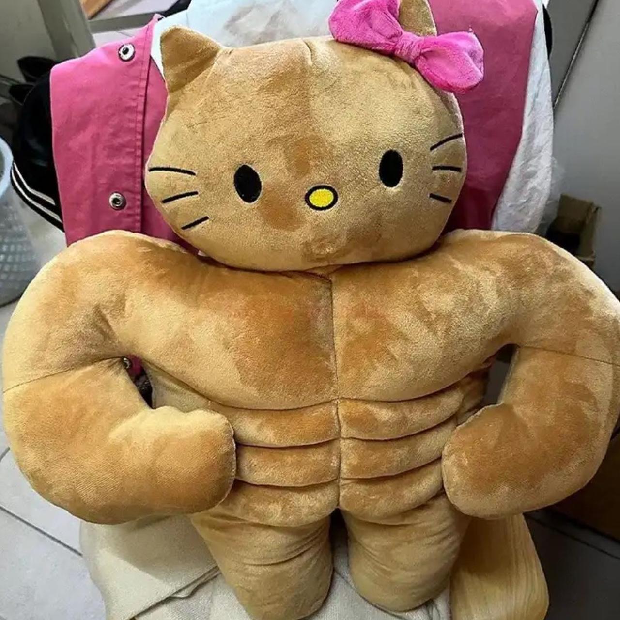 hello kitty muscle plushie #hellokitty... - Depop