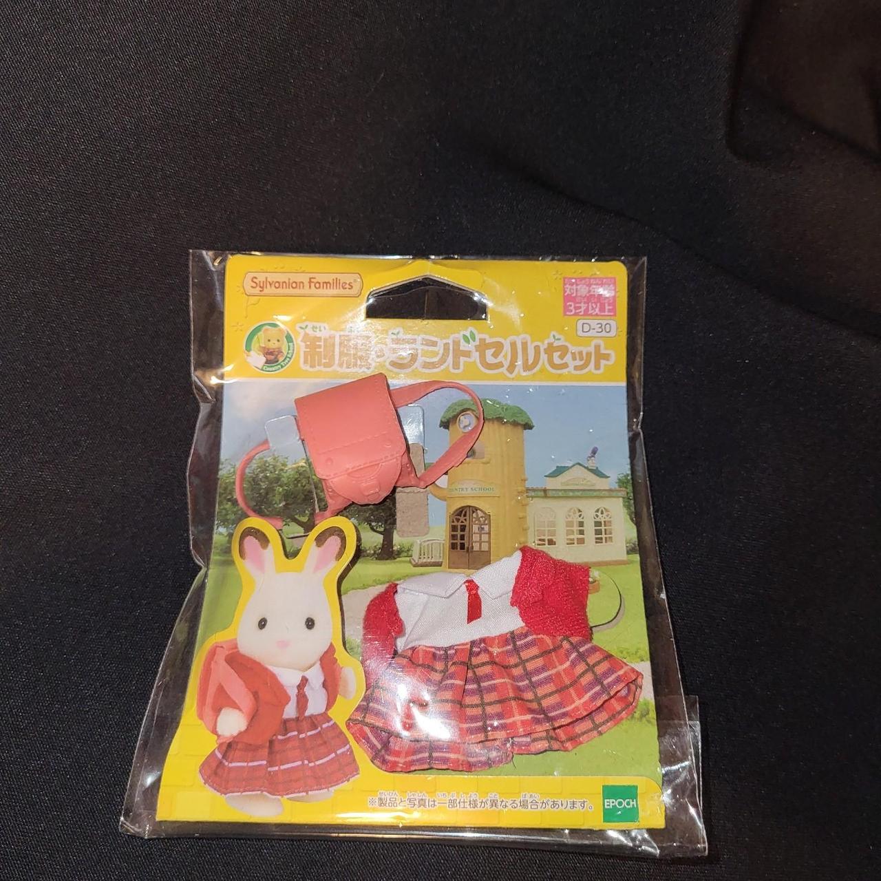 Calico critters school girl uniform and backpack... | Depop