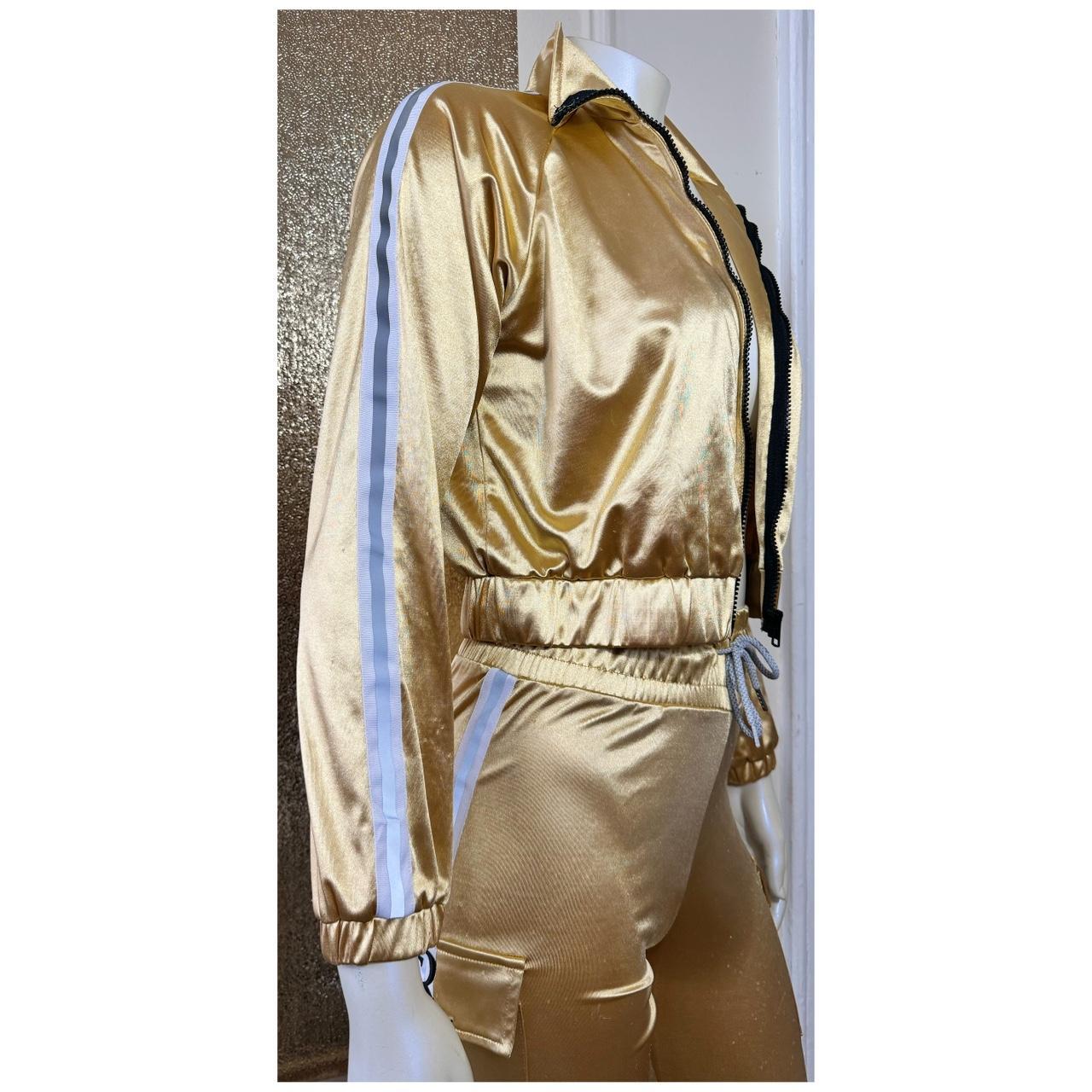 So Real Golden Silk Tracksuit 🛍️ Custom Silky... - Depop