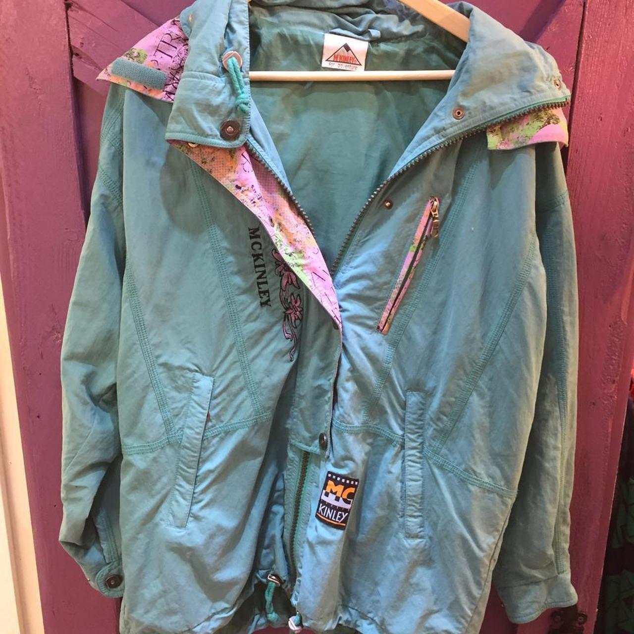 Women's Pink and Blue Jacket | Depop