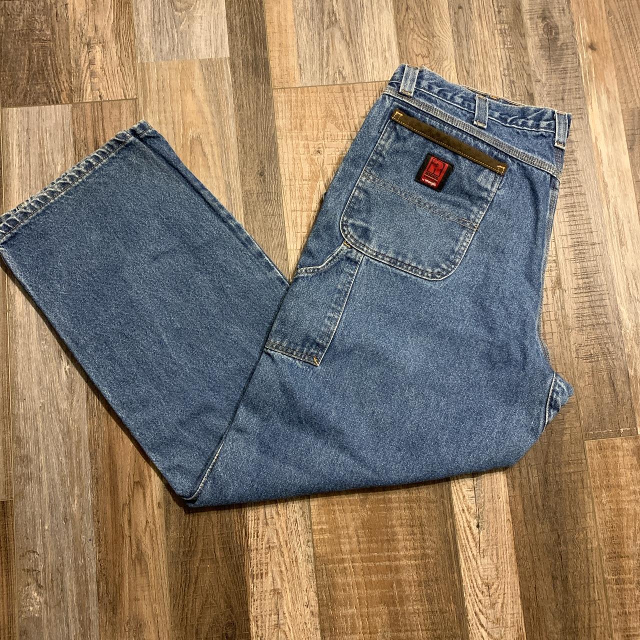 Nice Riggs Jeans with awesome little leather pocket... - Depop