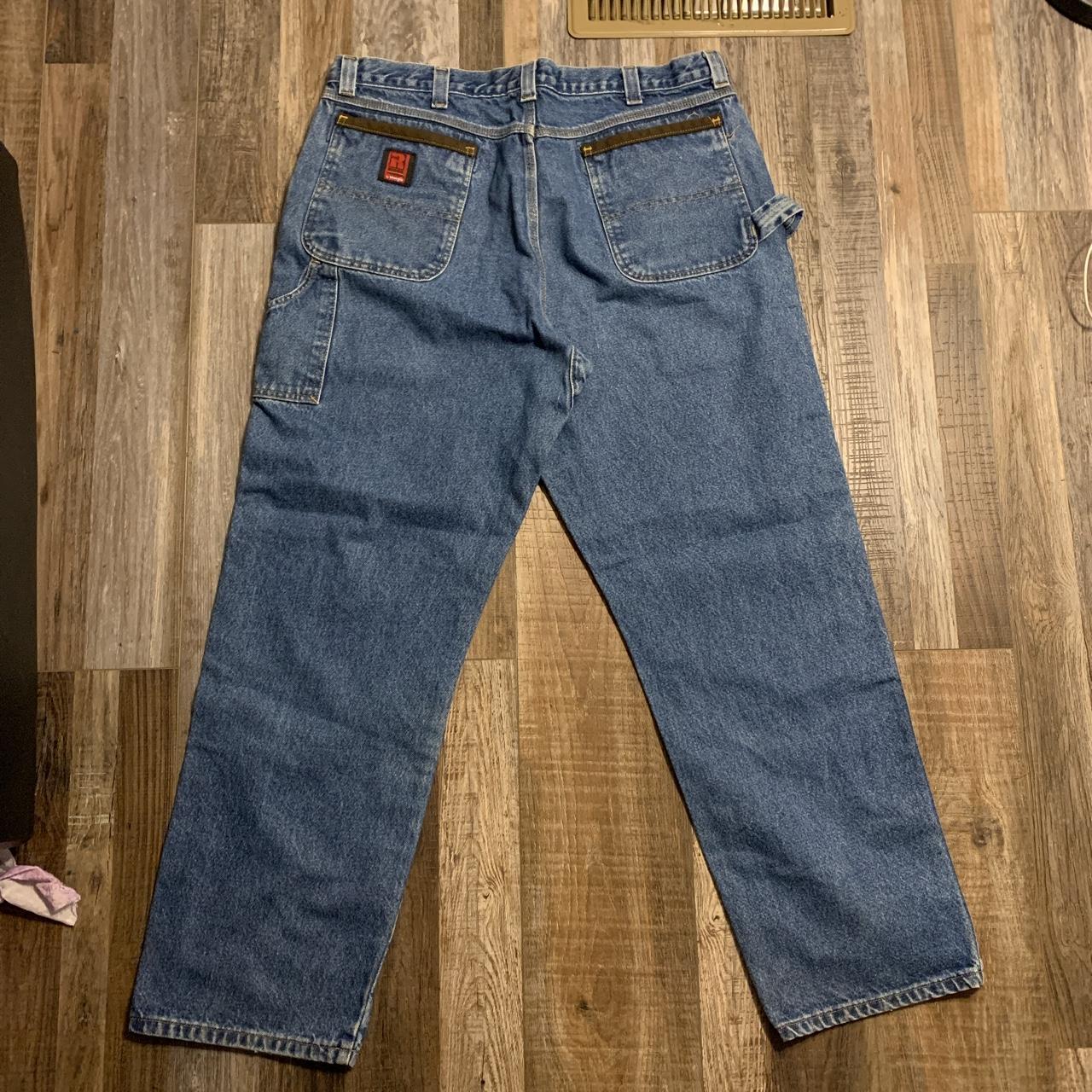 Nice Riggs Jeans with awesome little leather pocket... - Depop