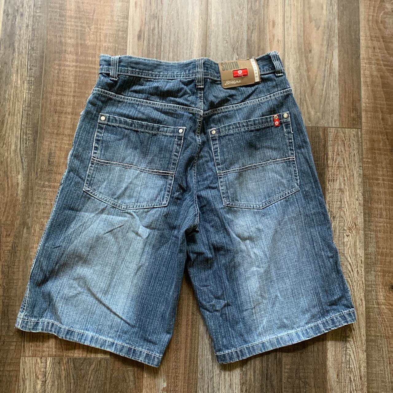 Nicely faded pair of South pole jorts with ice fade... - Depop