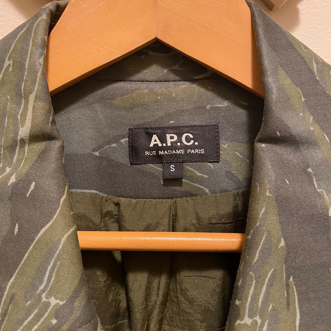 A.P.C. camo / military bomber jacket. Bought about... - Depop