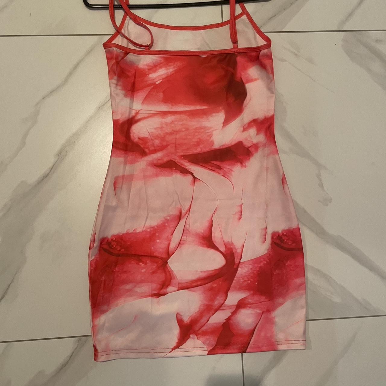 NOT with harper lu JUST THE PATTERN Red and white... - Depop