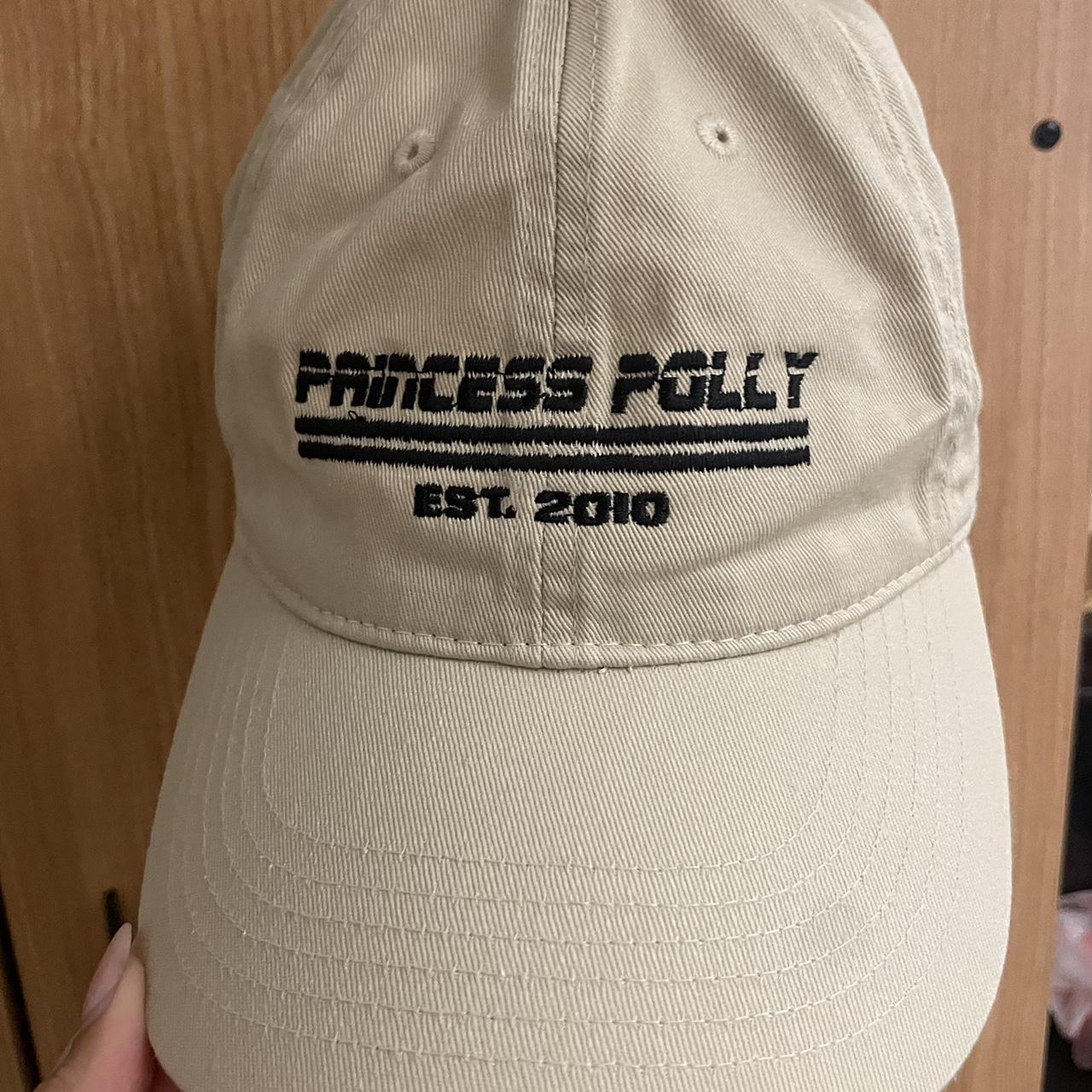cute and casual beige princess polly cap. new worn... - Depop