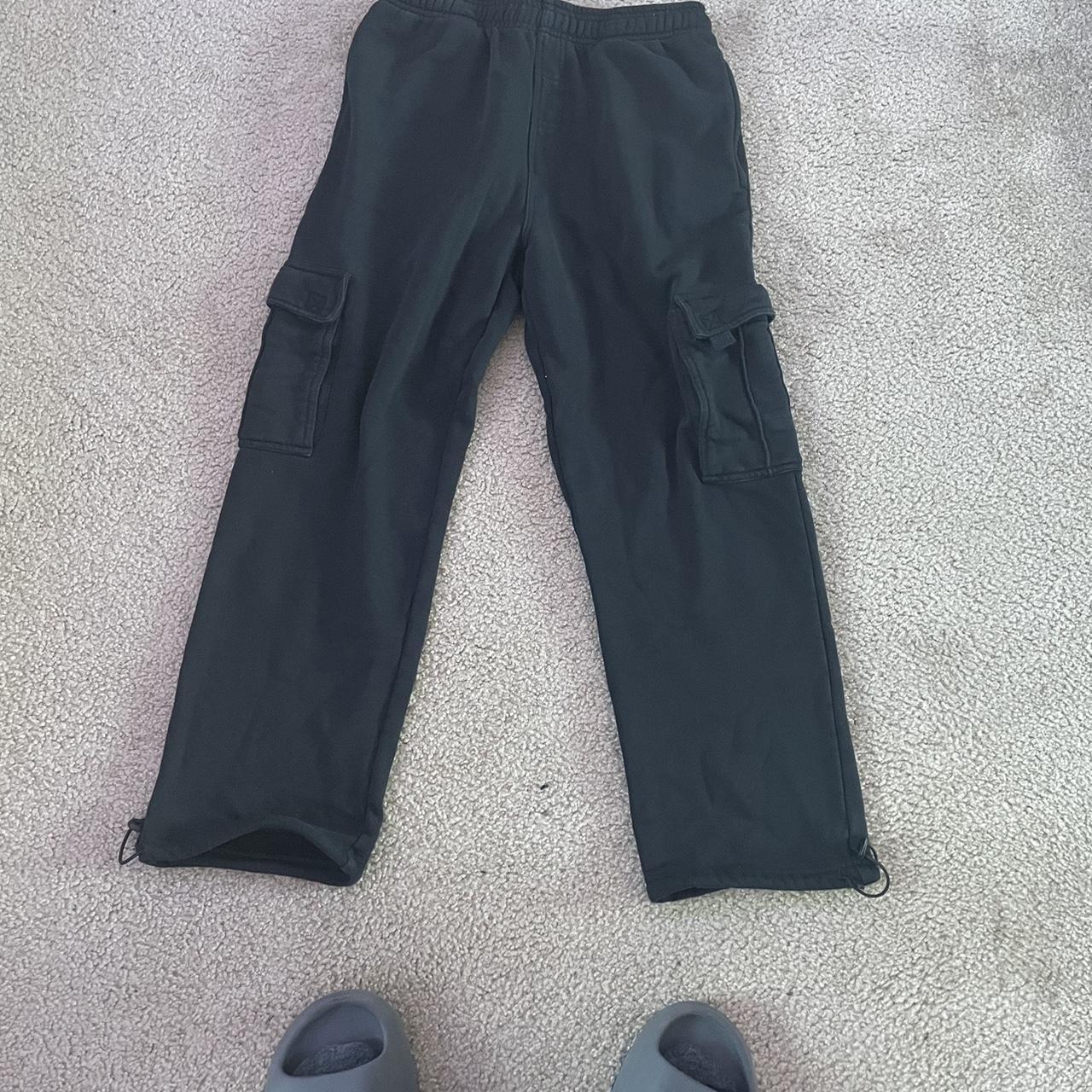 Large black offbrand proclub cargo... - Depop