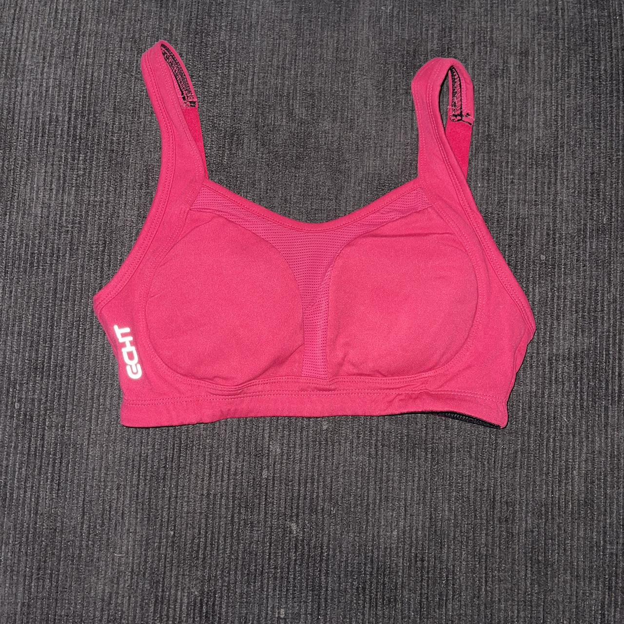 Echt sports bra - dark pink - Depop