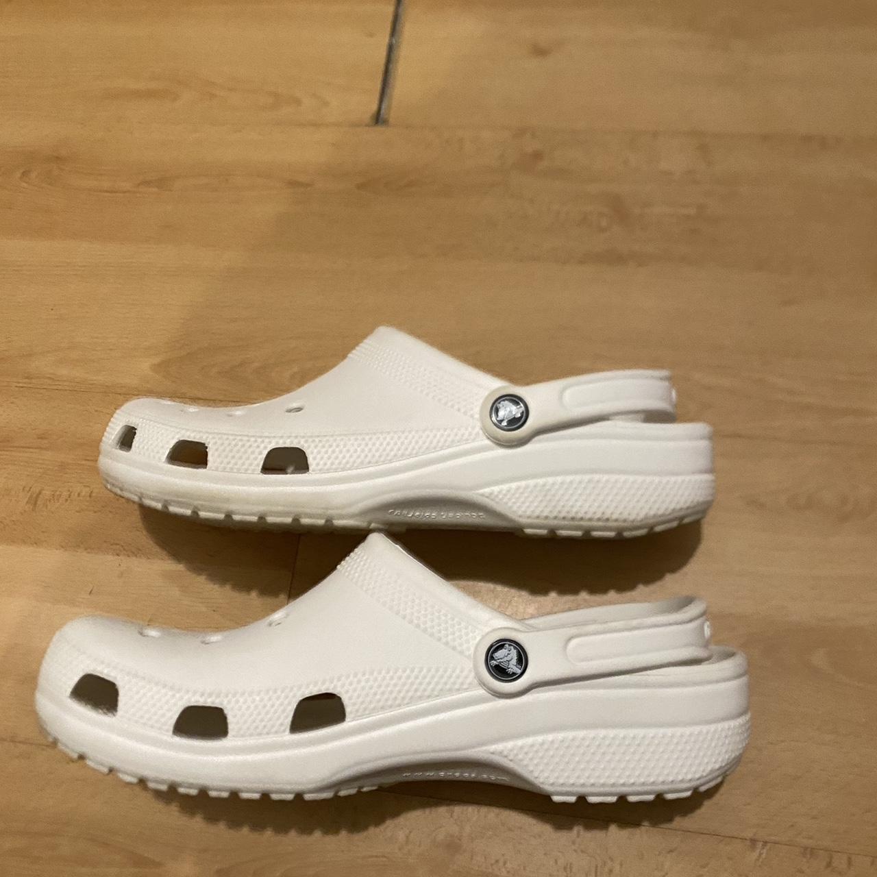 Genuine white classic crocs clogs Men’s US 10... - Depop