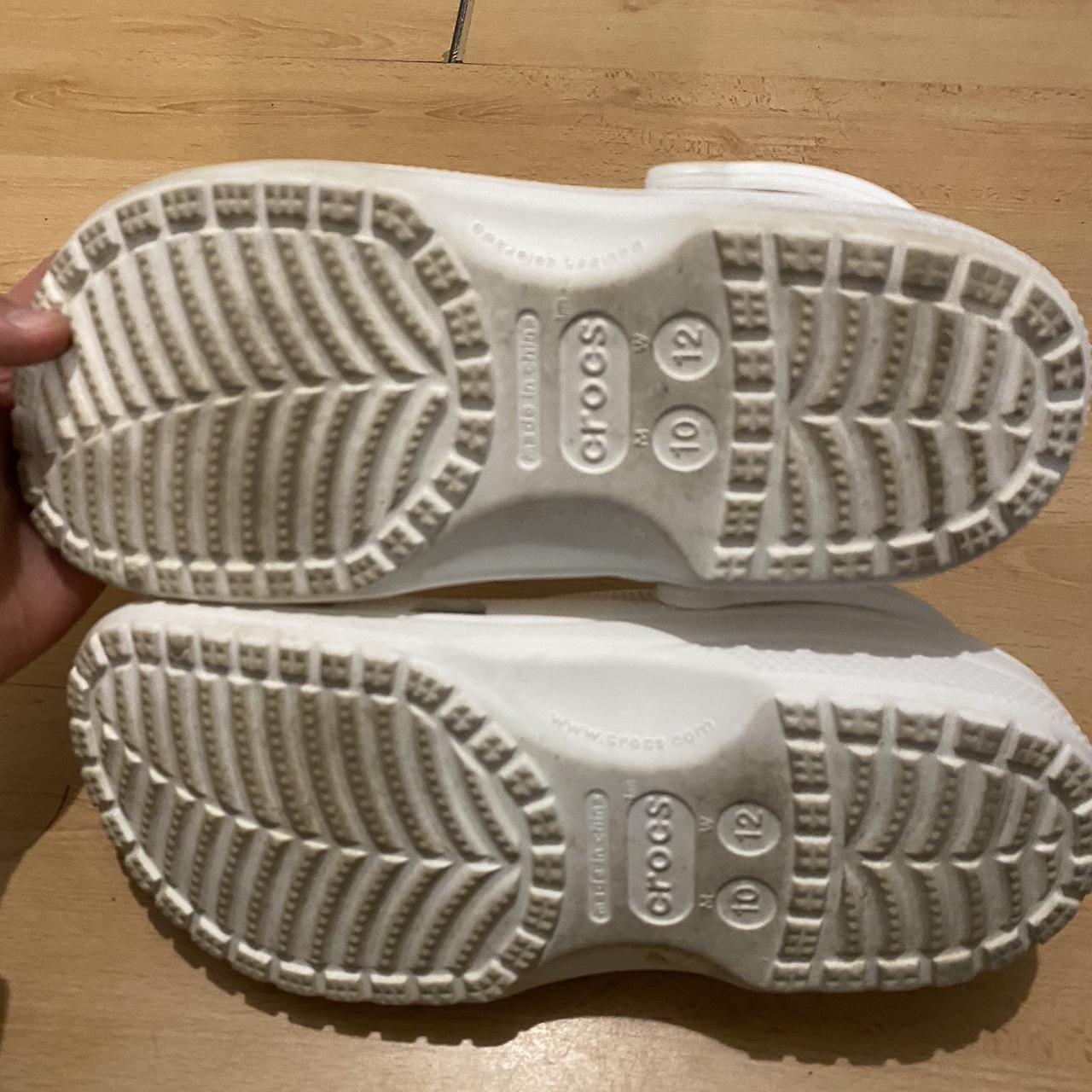Genuine white classic crocs clogs Men’s US 10... - Depop