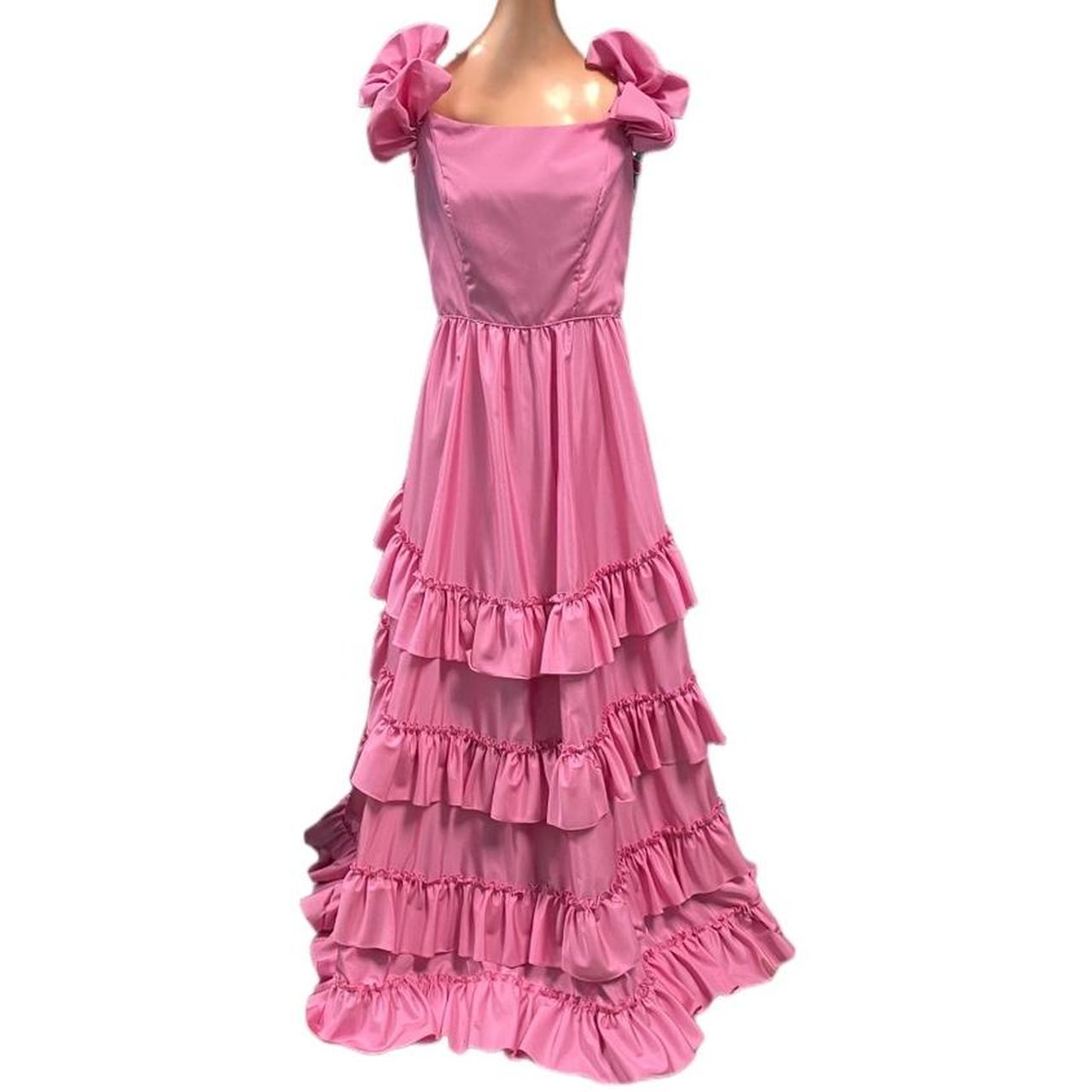 Pink frilly princess dress. Perfect for a Cinderella... - Depop