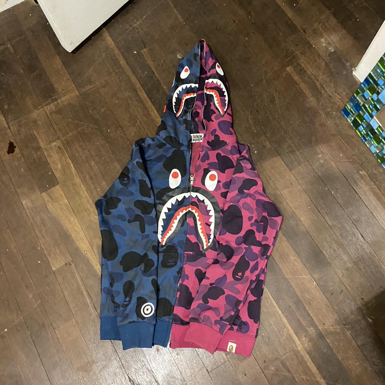 BapeStar Zip Up! i haven’t worn this at all so it’s... - Depop