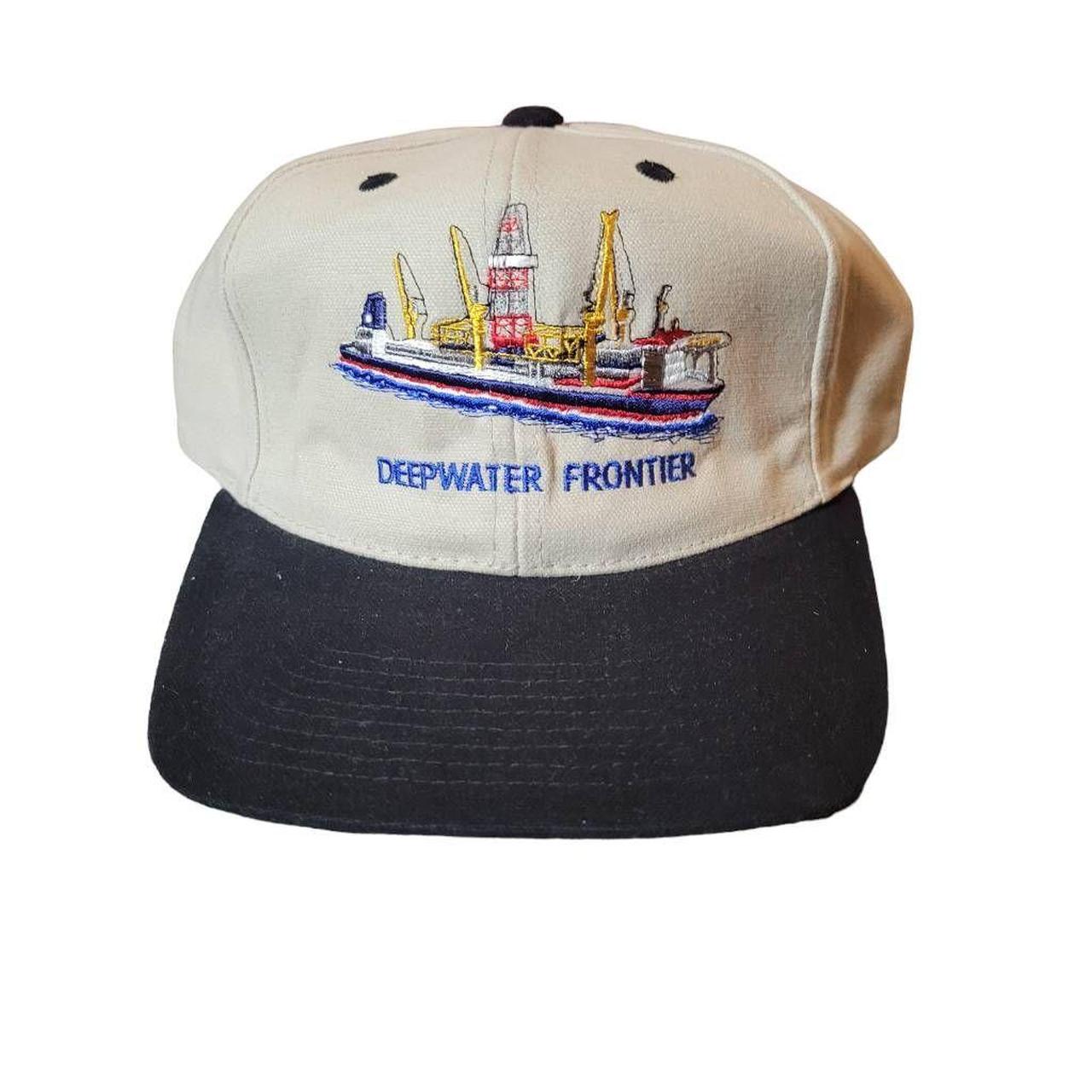Vintage Deepwater Frontier Oilfield Baseball Trucker... - Depop