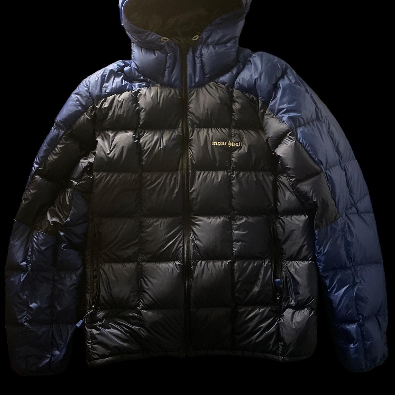 Blue montbell puffer In perfect condition ⚠️Not 100%... - Depop