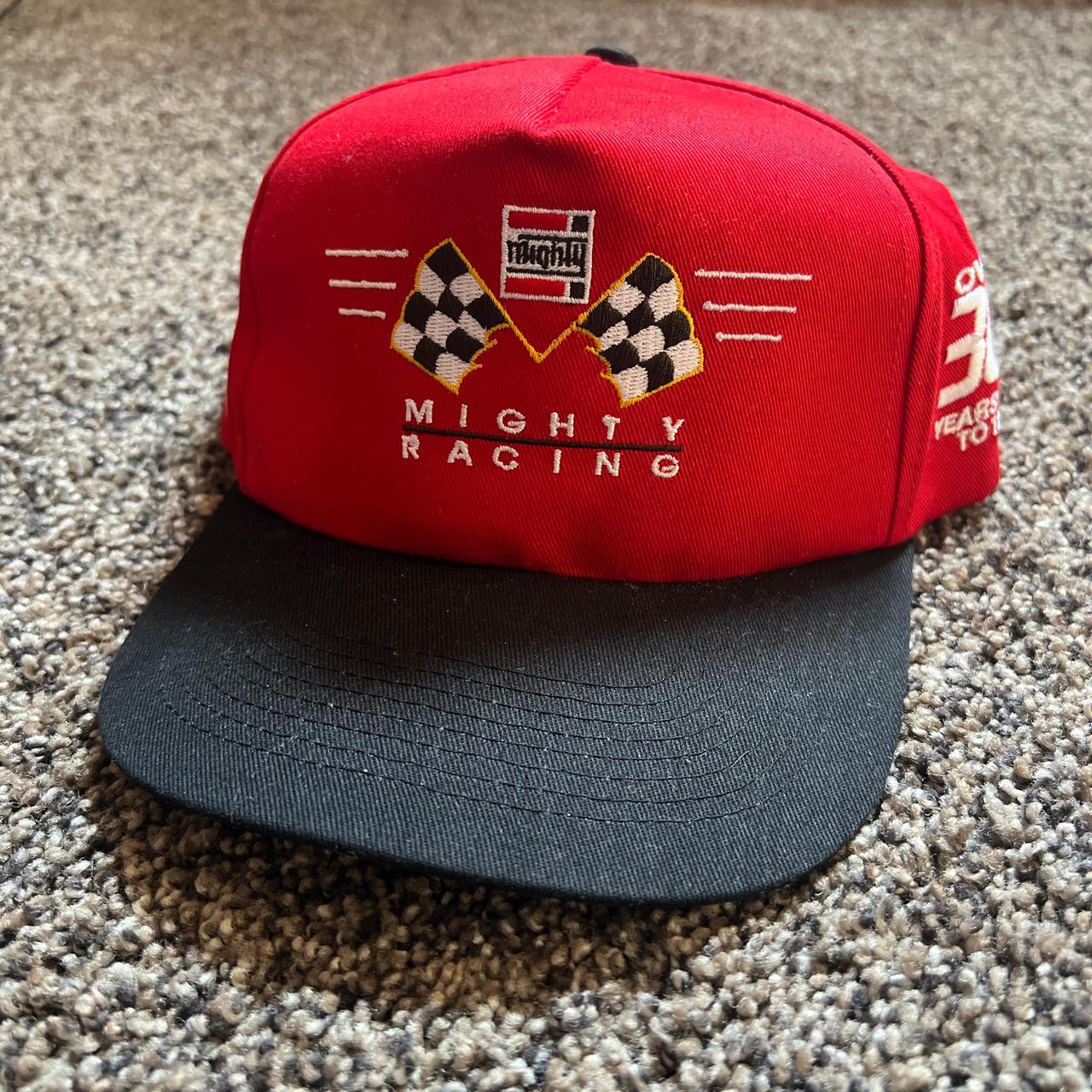90s Might Racing Nascar Trucker SnapBack... - Depop