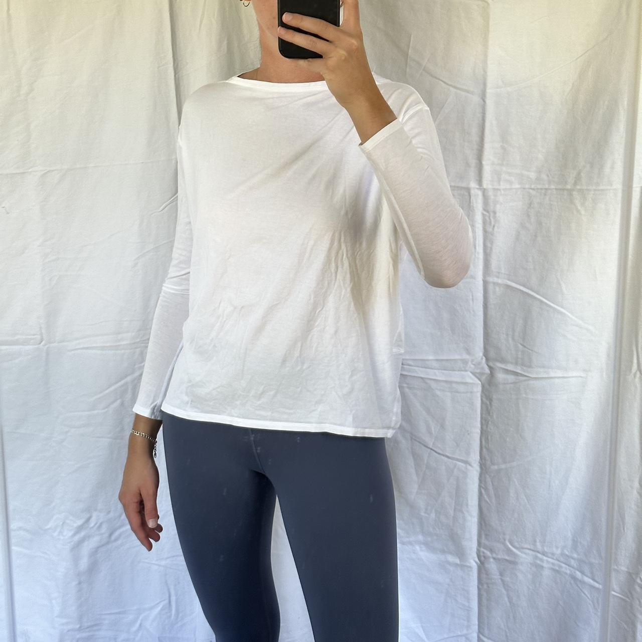 Lululemon Back in Action Long Sleeve Shirt in... - Depop