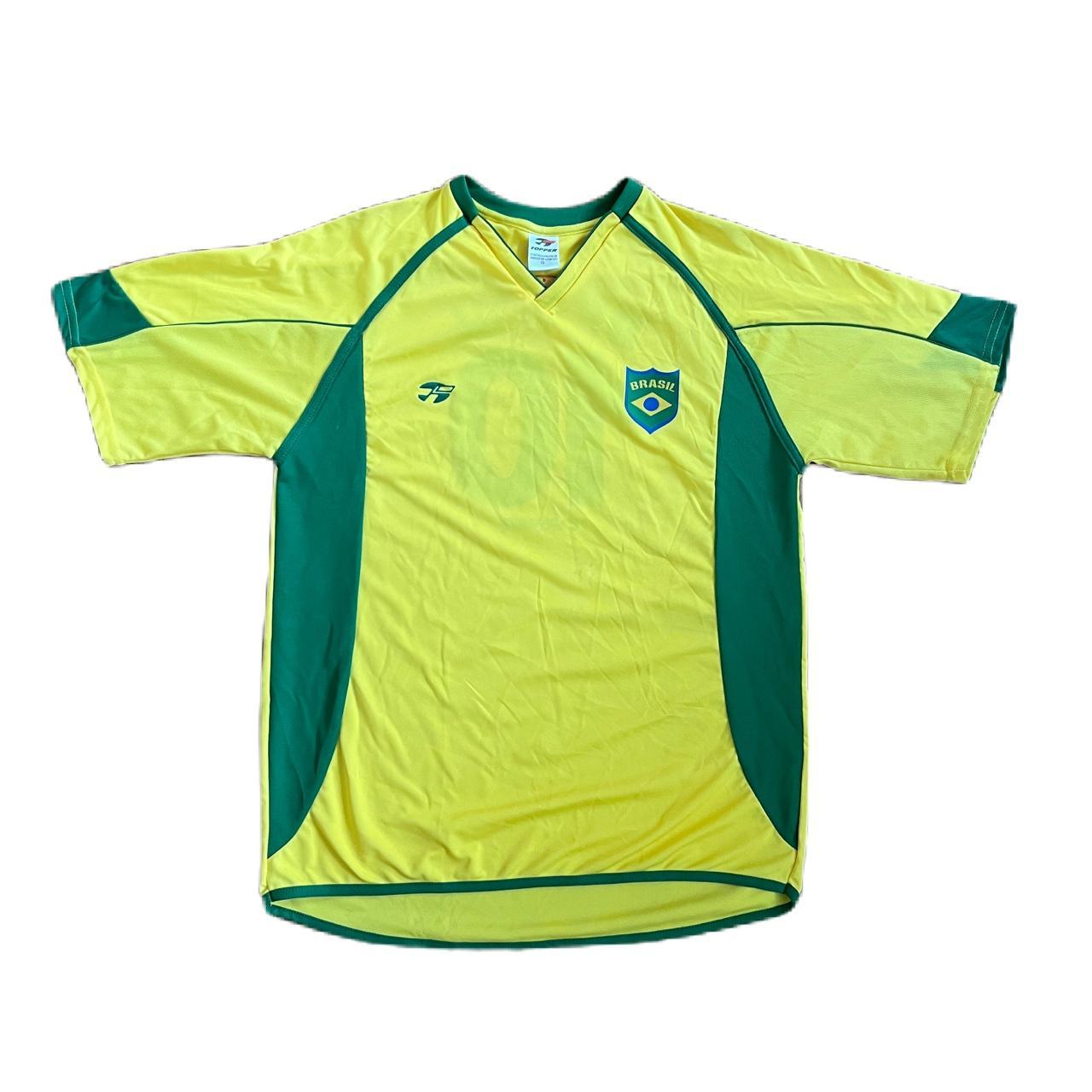 Topper Brazil Futbol Jersey New with Tags, Minor... - Depop