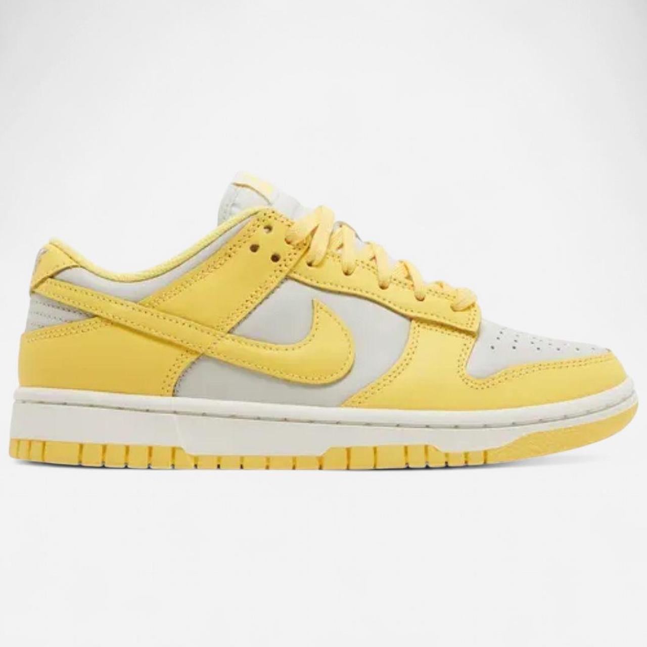 Yellow & Grey nike dunks. Worn. Still can be worn... | Depop