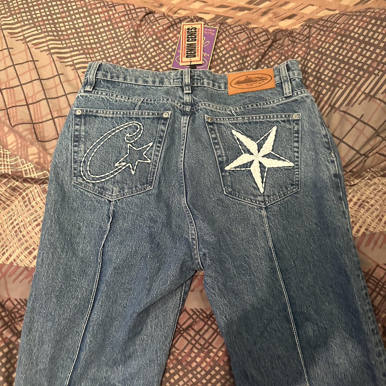 CORTEIZ blue Jeans W34 unworn with tags straight fit... - Depop