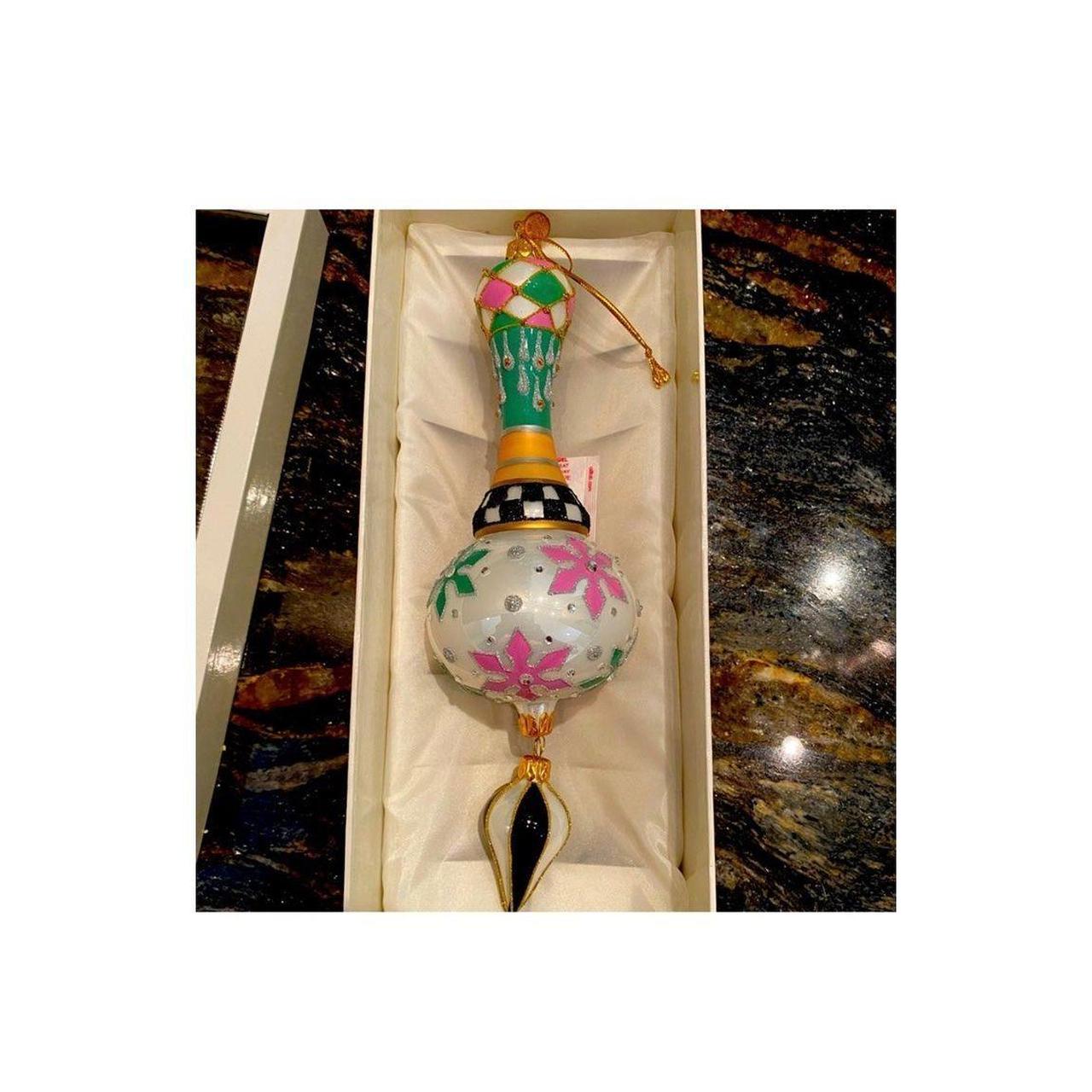 New in Box! Mackenzie-Childs Drop Finial Ornaments.... - Depop