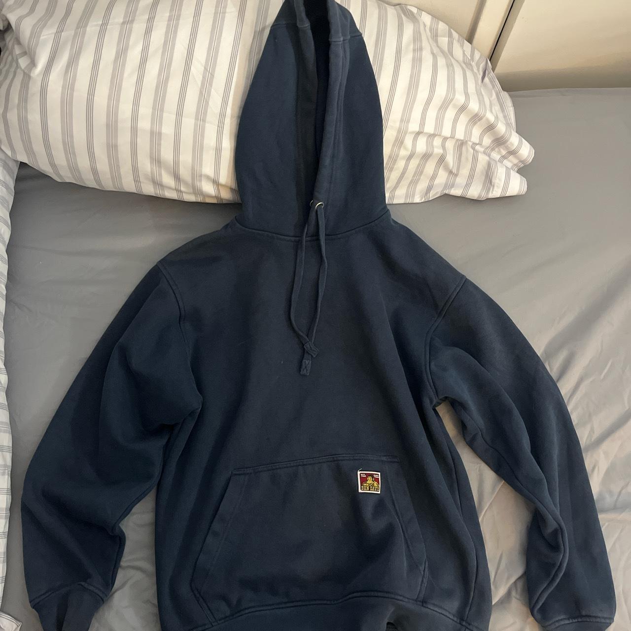Navy Blue Ben Davis Hoodie Size S Measurements are... - Depop