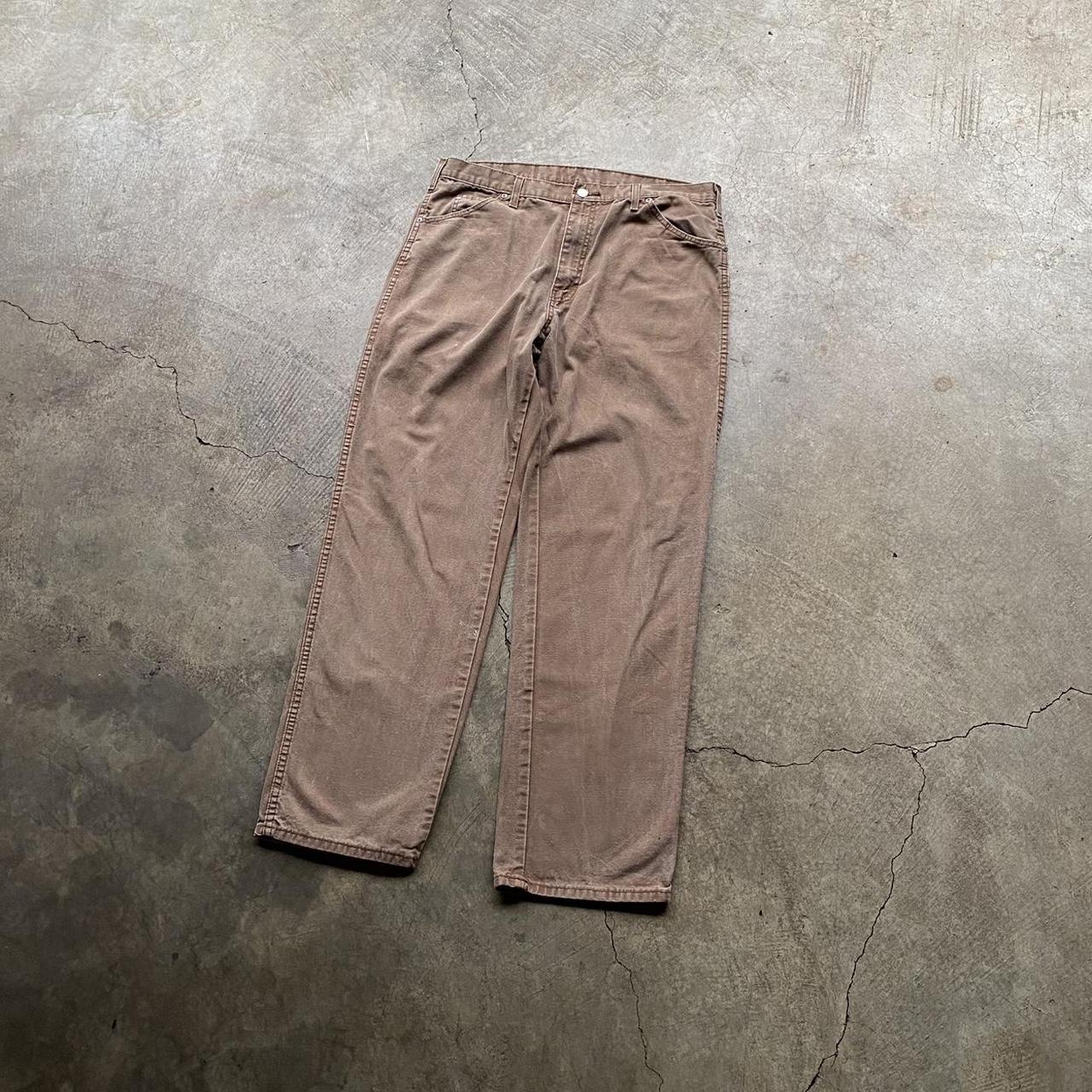Brown Dickies Jeans Super Nice Baggy Fit And Easy Depop