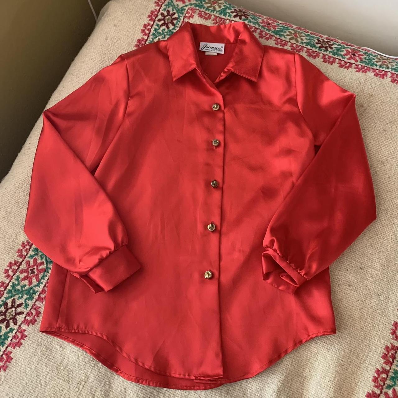 Vintage 80s button up from brand Joanna ️ • made in... - Depop