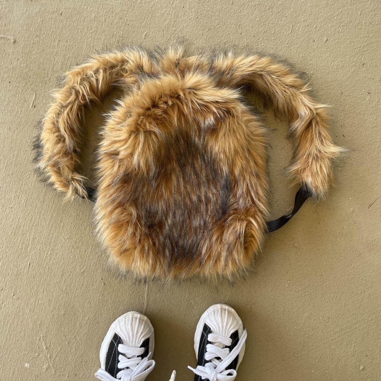 Dekayed clothing brown faux fur, leather inside,... | Depop