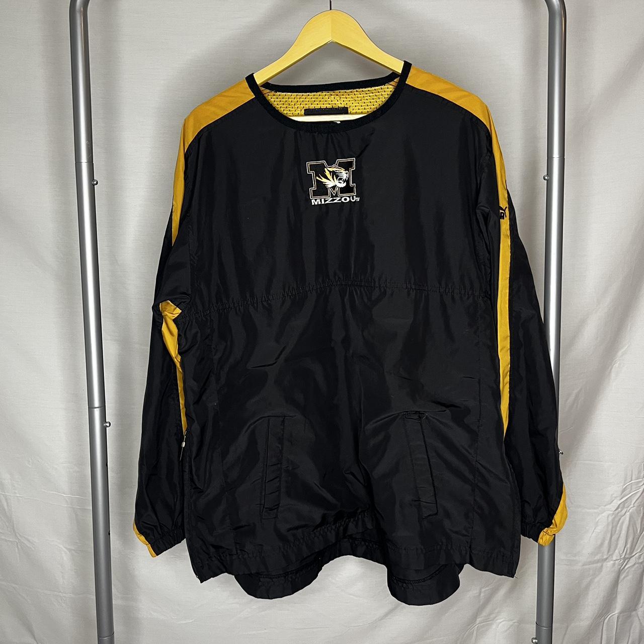 Puma Men's Black and Yellow Jacket | Depop