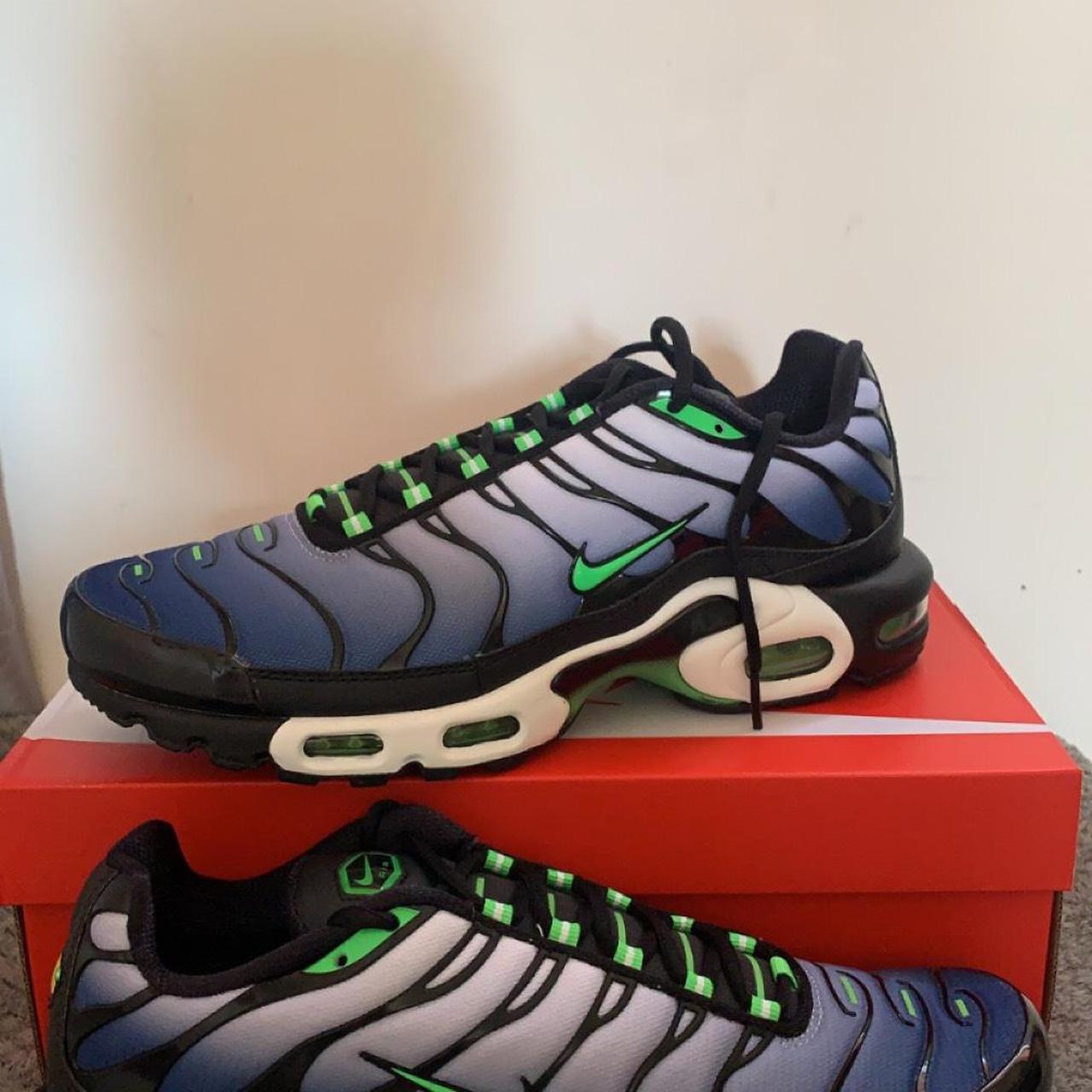 Blue, Green, Black and White Nike TNs. Brand new... - Depop