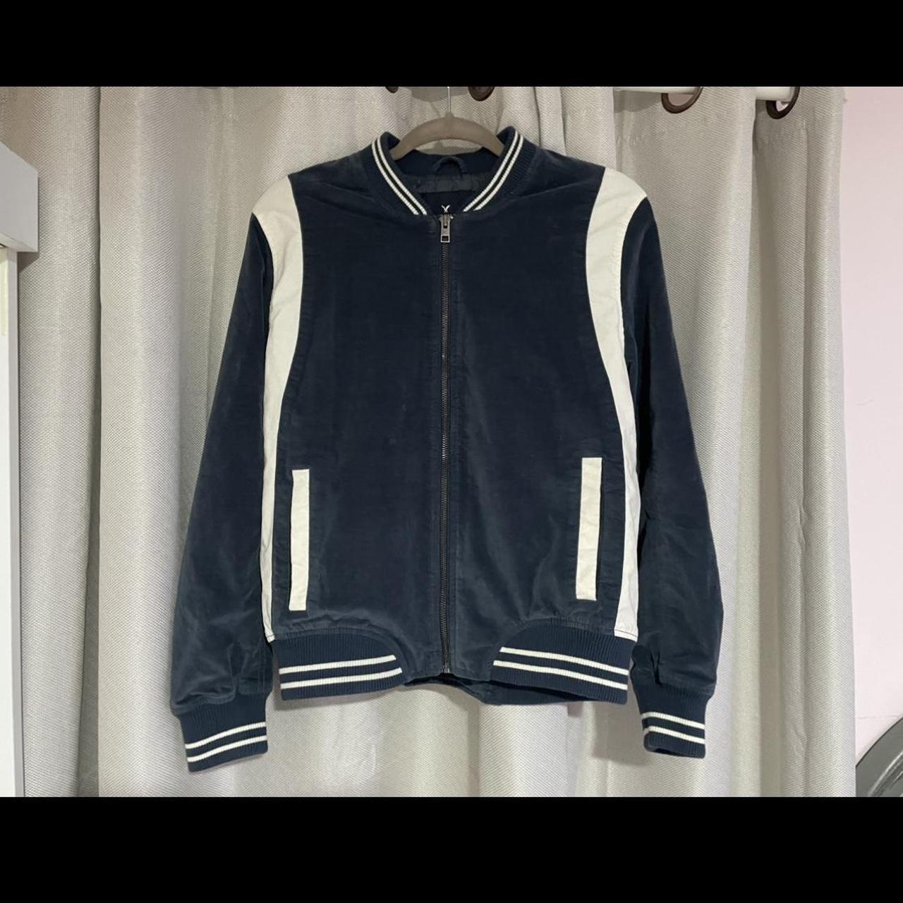 2000s american eagle varsity jacket // size medium... - Depop