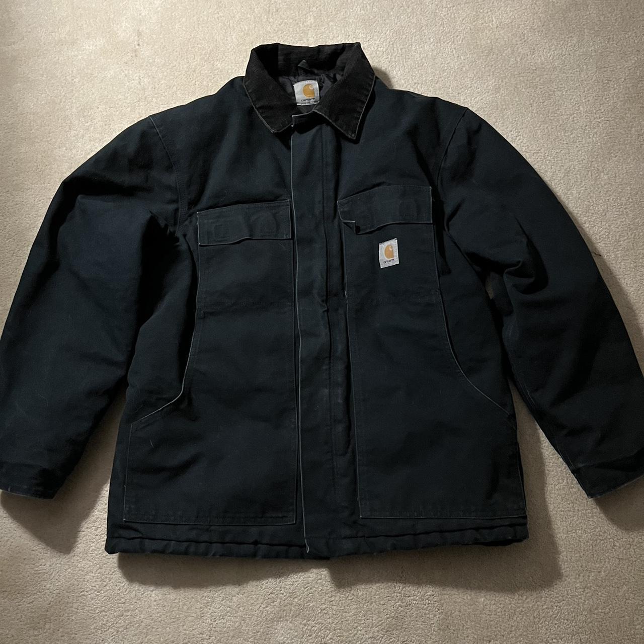Carhartt Dark Navy Detroit Jacket Fits L to XL Too... - Depop