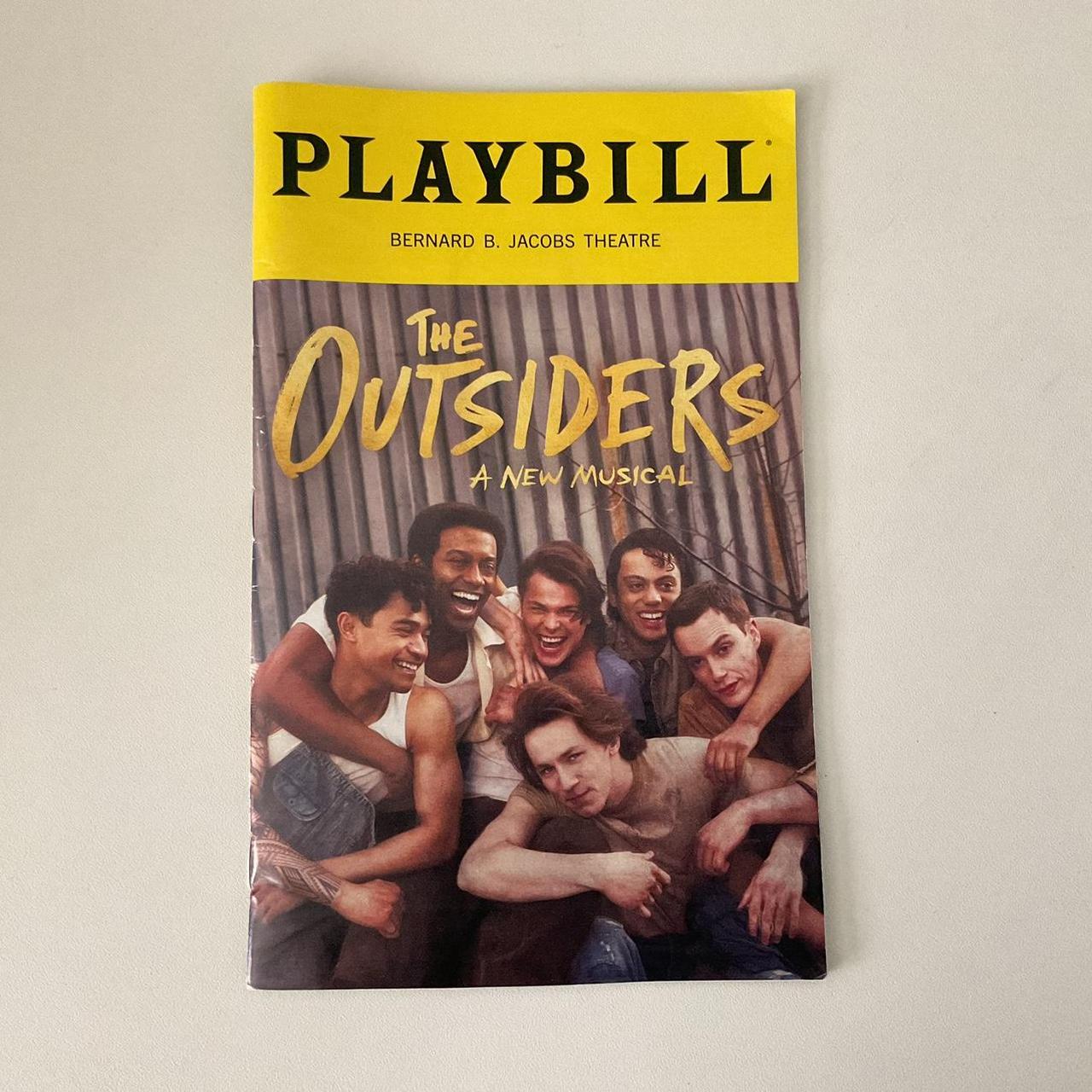 (selling 2) The Outsiders Broadway playbill - yellow... | Depop
