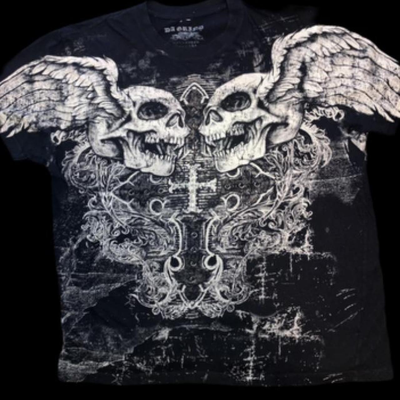 Jesse Pinkman Xzavier Da Grind wing skull tee shirt... - Depop